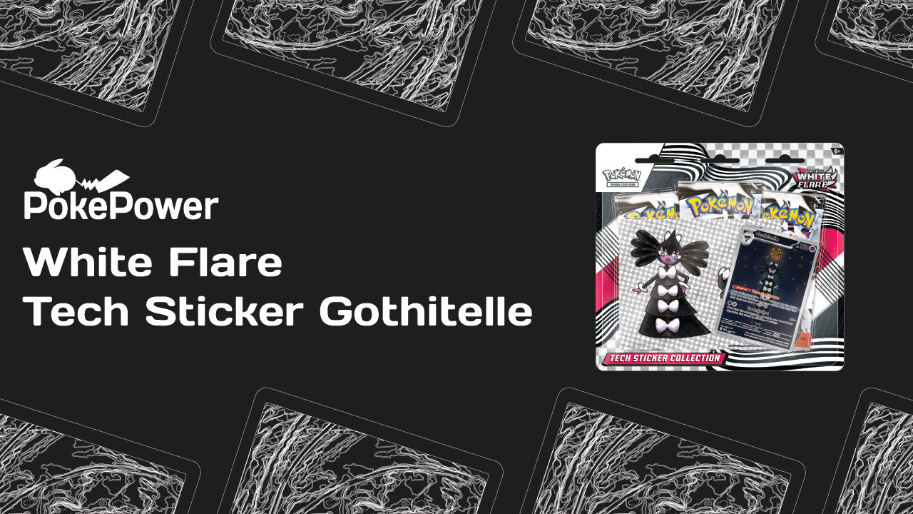Scarlet & Violet White Flare Tech Sticker Unboxing! | Gothitelle Revea ...