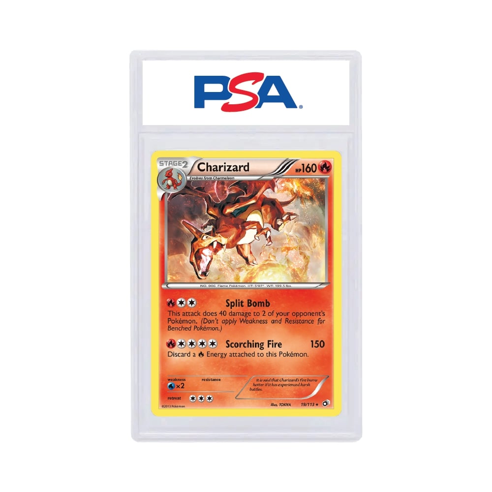 2013 Pokémon Legendary Treasures Charizard-Holo PSA 8 – PokePower